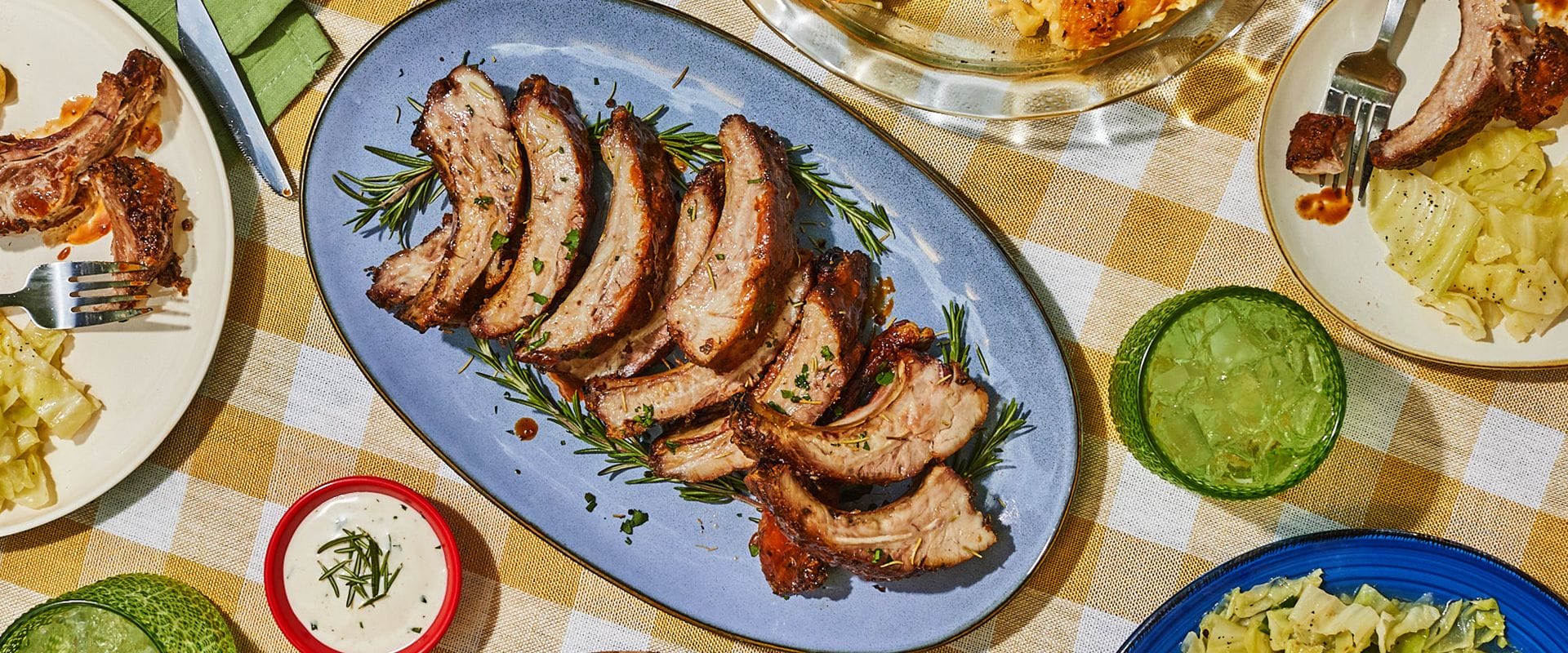 Rosemary Ranch Grilled Ribs - Soulful Pork